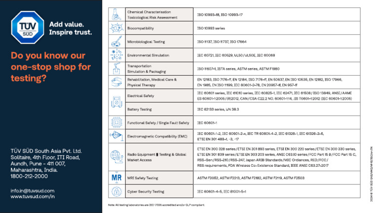 MHS Testing Brochure (New) | PDF