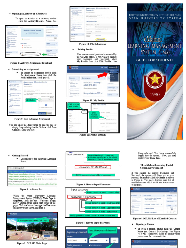 LMS User Guide For Students | PDF | User (Computing) | Password
