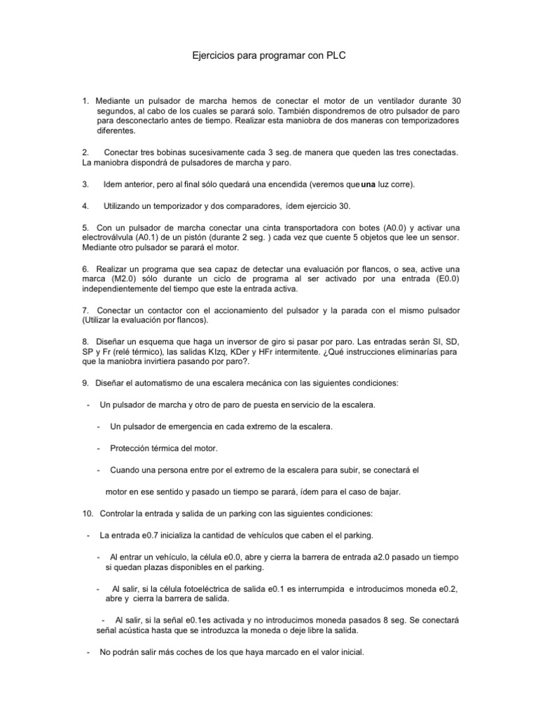 60470106-Ejercicios-Para-Programar-Con-PLC | PDF