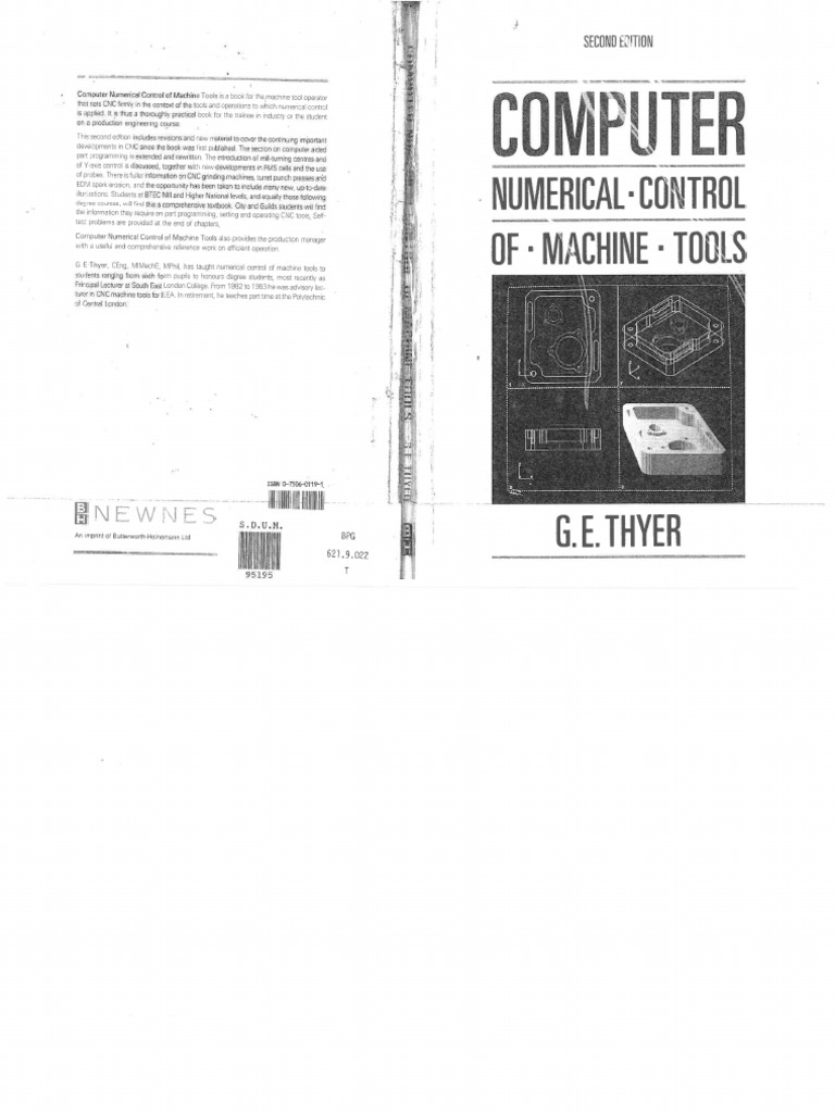 Computer Numerical Control of Machine Tools - Second Edition (G.E Thyer ...