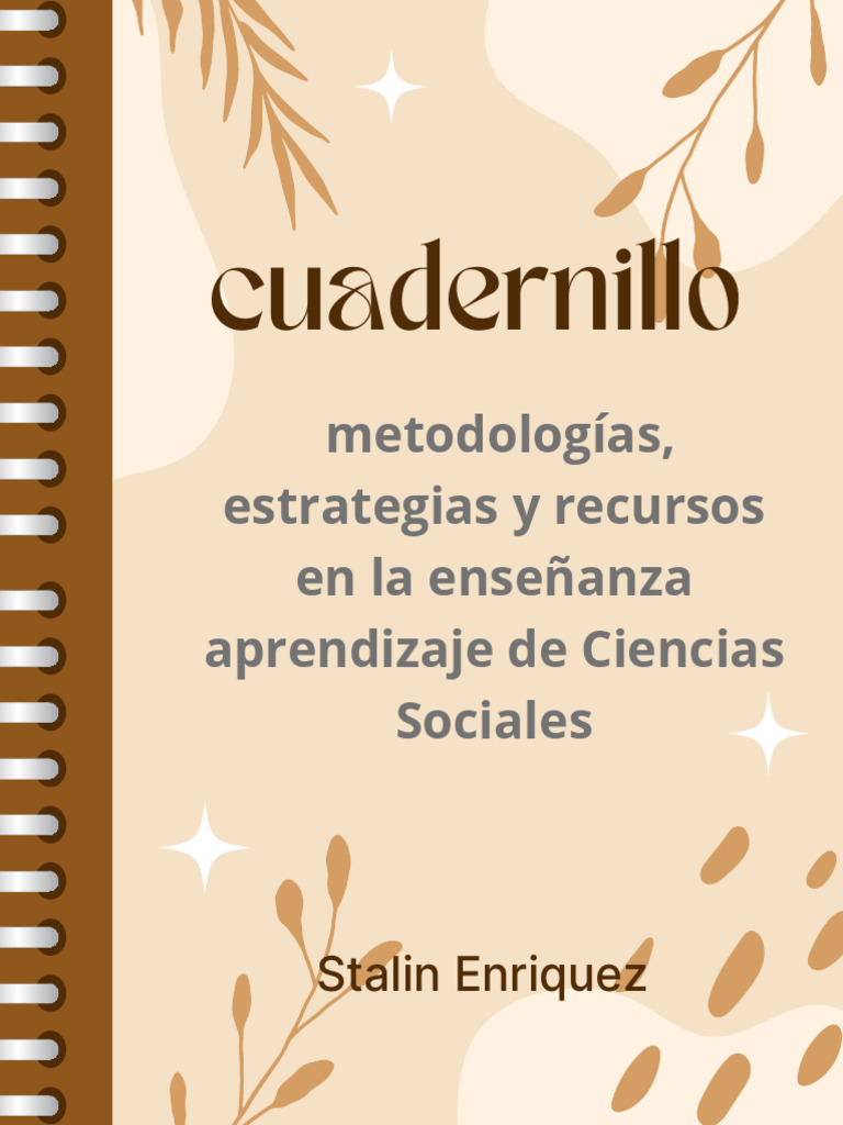 Cuadernillo Ciencias Sociales | PDF | Enseñando | Aprendizaje