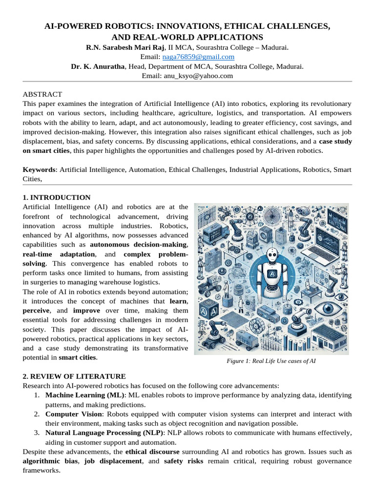 ARTIFICIAL INTELLIGENCE IN ROBOTICS-Theni-nsc | PDF | Artificial Intelligence | Intelligence (AI ...