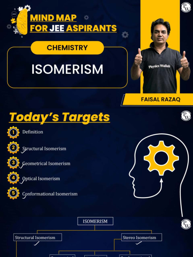 Isomerism - Class Notes - Jee Mindmap | PDF