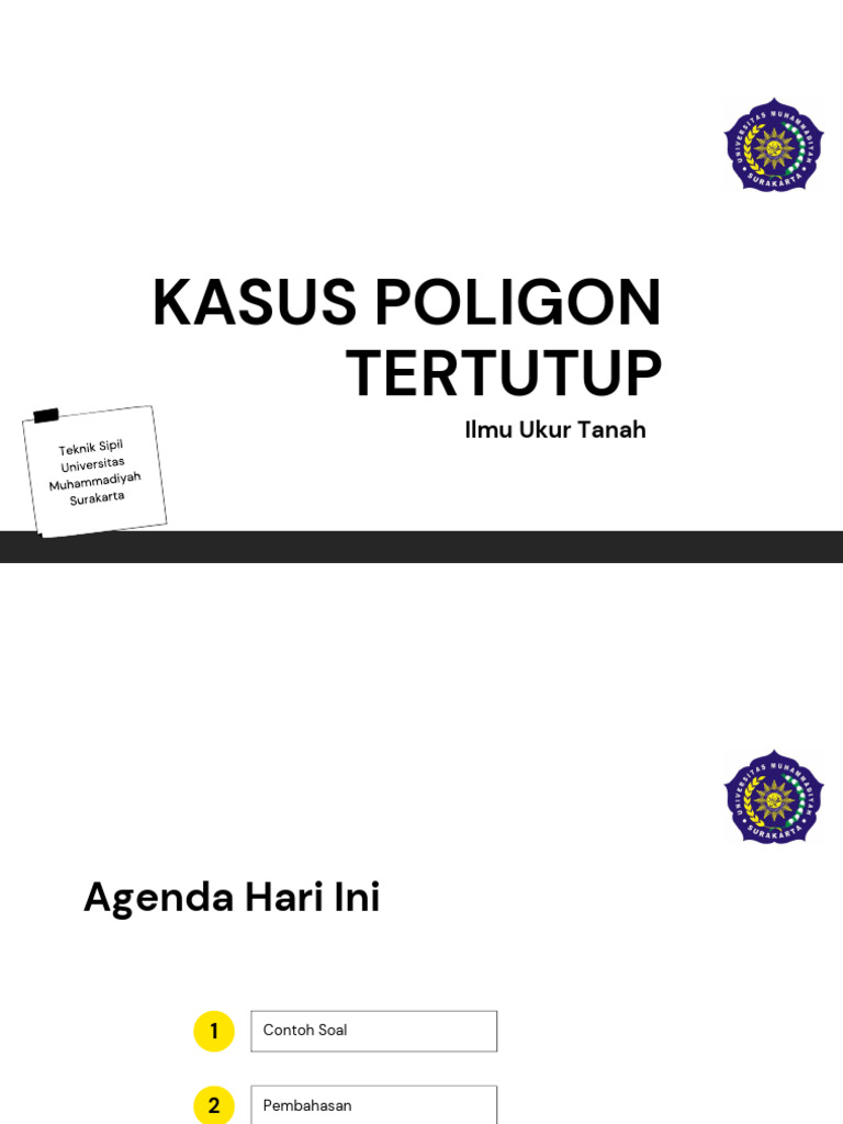 Pertemuan 9 - Poligon Tertutup UMS ILMU UKUR TANAH | PDF