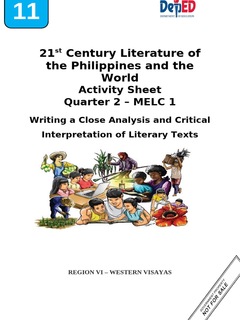 21stCL LAS Q2 Wk1 MELC1 3 | PDF | Analysis | Poetry