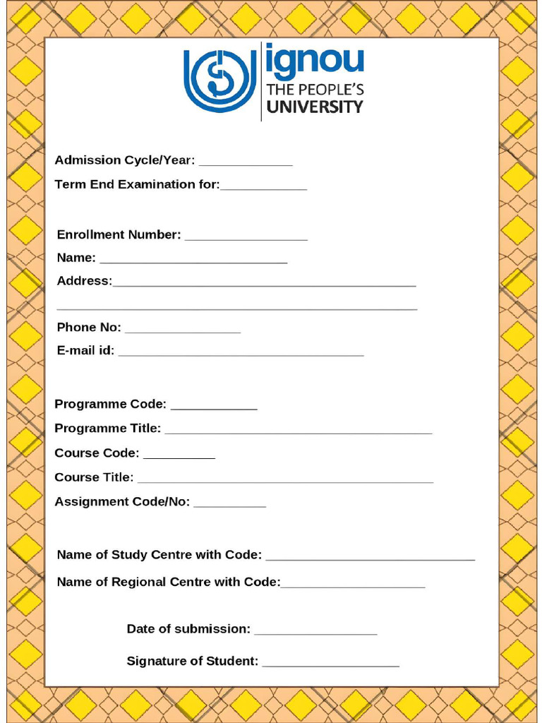 Assignment First Page @UpToDateWithUpdates 7 | PDF