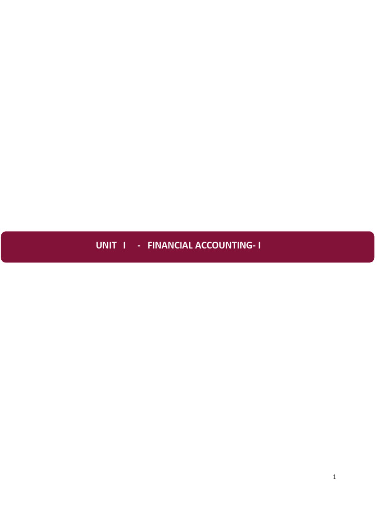 Introduction to Financial Accounting | PDF | Debits And Credits ...