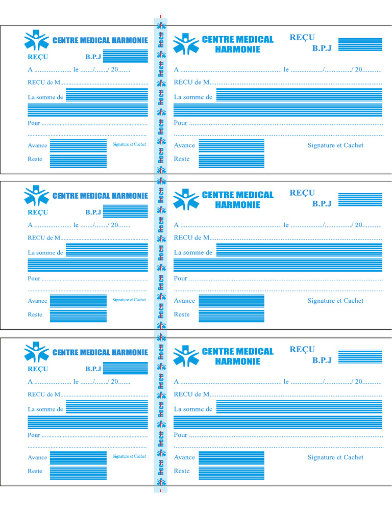 Carnet de Recu | PDF