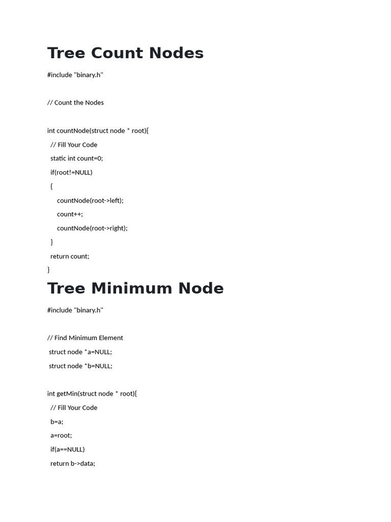 Tree Programs | PDF
