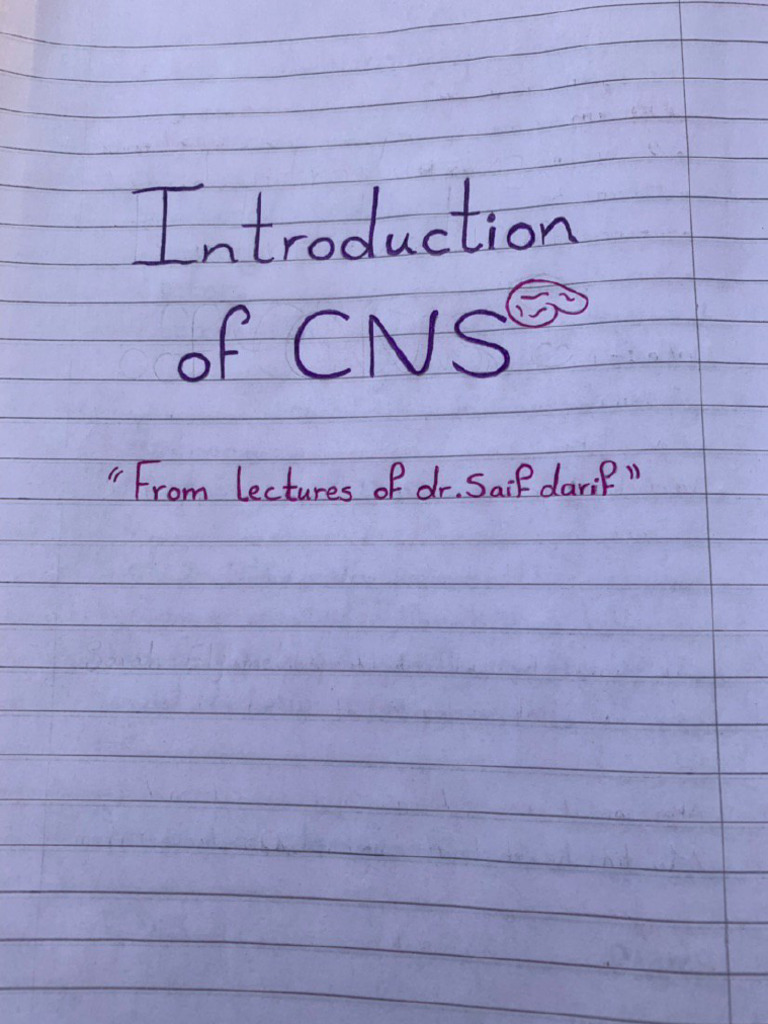 introduction cns dr saif.pdf | PDF