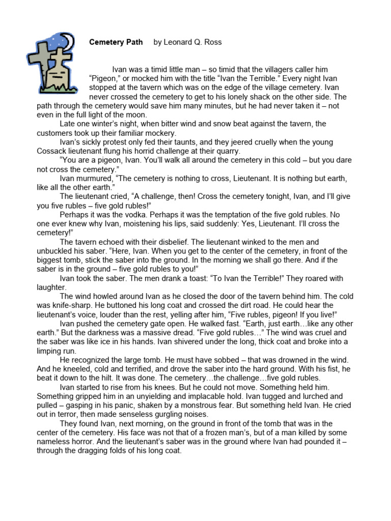 Cemetery Path by Leonard Q 1 | PDF