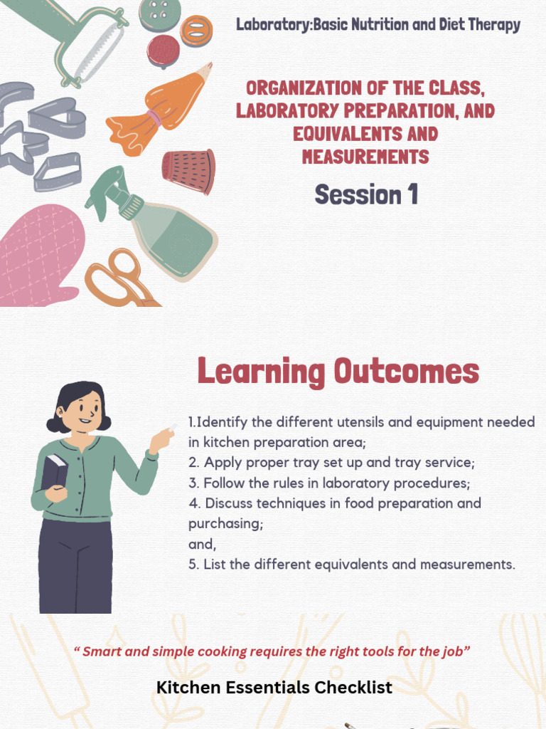 Session 1_ Nutrilab | PDF | Cookware And Bakeware | Vegetables