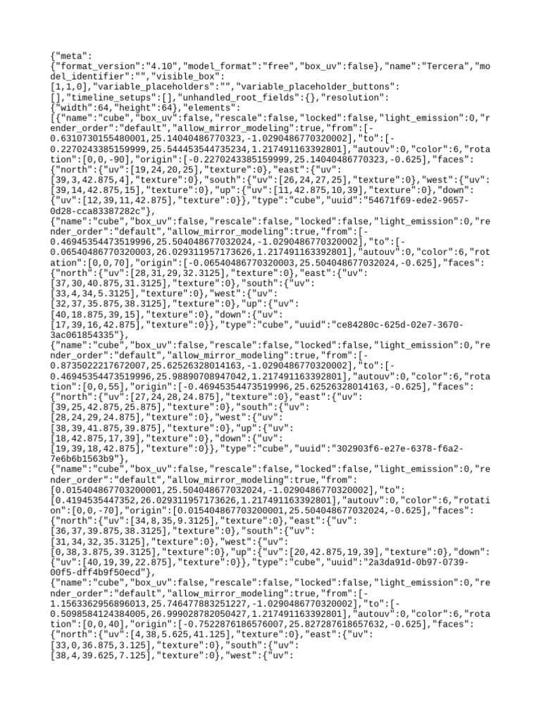 Tercera.bbmodel | PDF