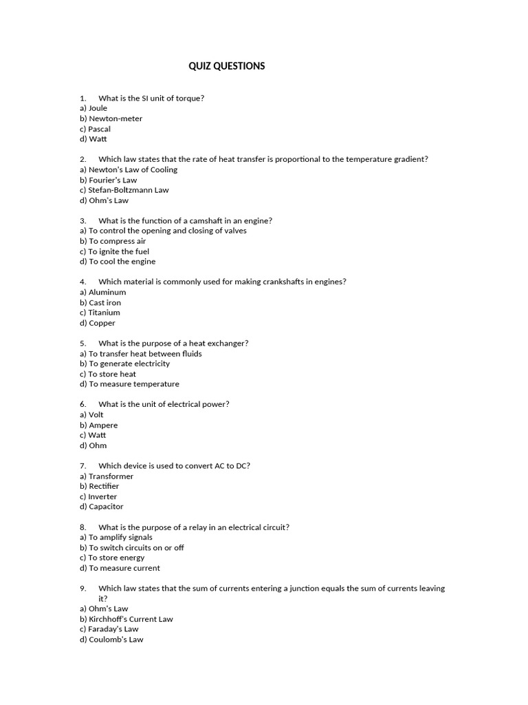 Quiz Question | PDF | Capacitor | Logic Gate