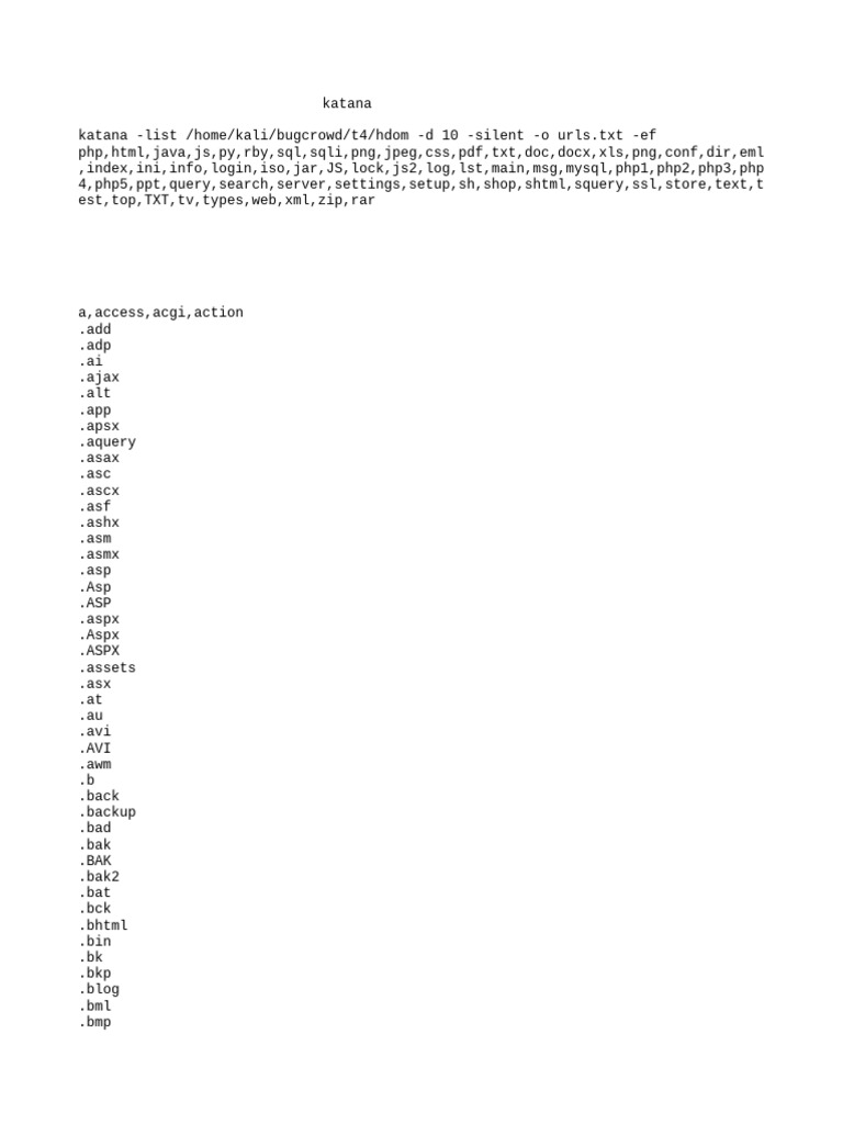 File Extensions Wordlist | PDF | Computer File Formats | Computer File