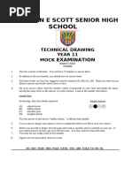 CSEC Technical Drawing Option B June 2024 P2 | PDF