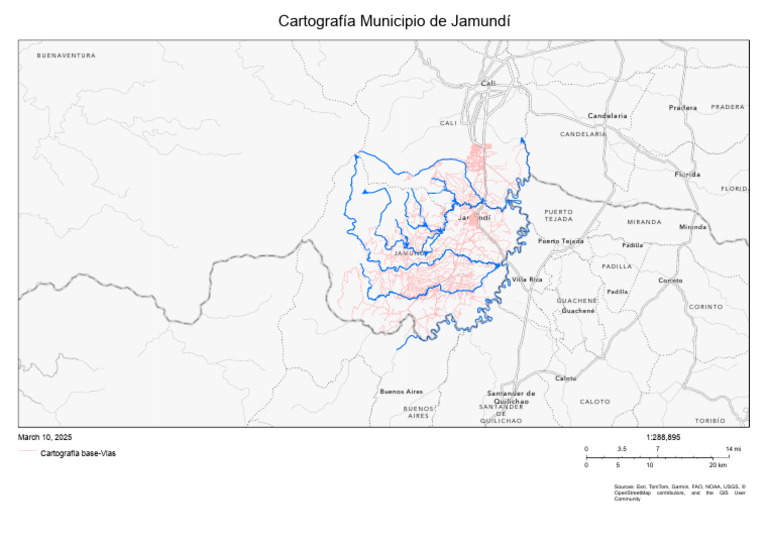 Cartografía Municipio de Jamundí: Buenaventura | PDF