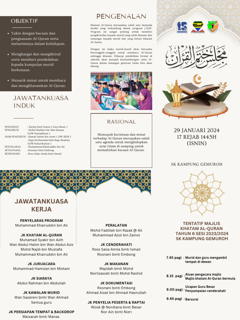 Buku Program Khatam Alquran 2024 (a4 (Landscape)) | PDF
