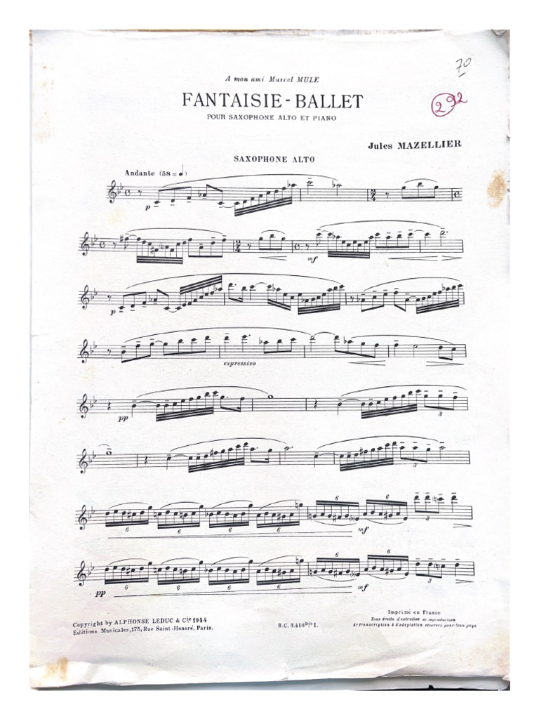 A mon ami Marcel MULE | PDF