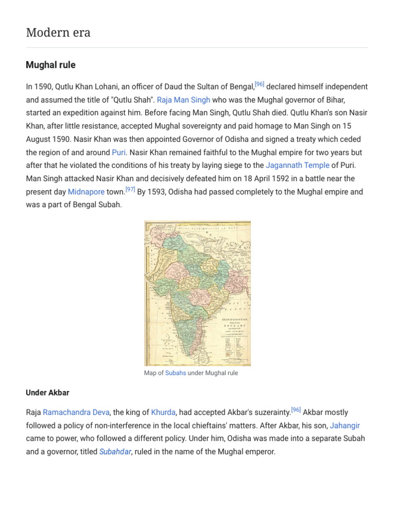 History of Odisha, Wiki - 1 | PDF