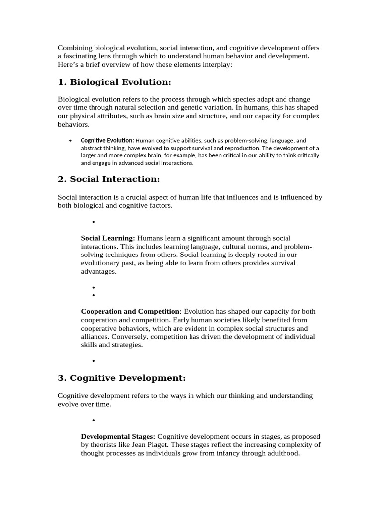 Combining Biological Evolution | PDF