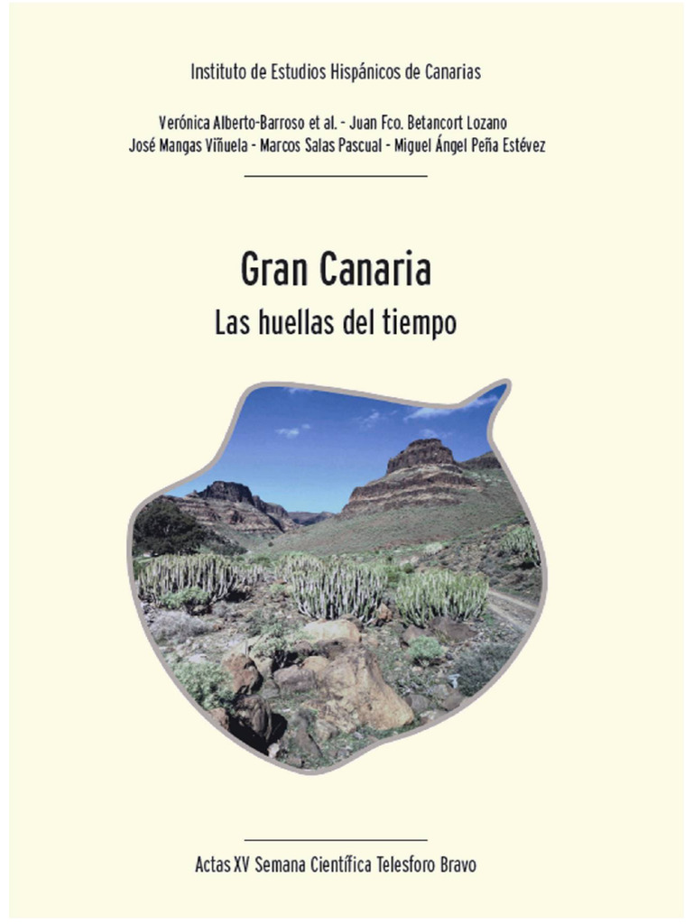 Gran Canaria. Las Huellas Del Tiempo 2020 1 | PDF | Islas Canarias | Isla
