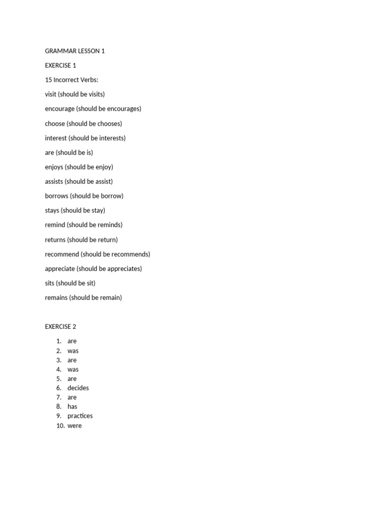 Key To Correction Version 2 | PDF