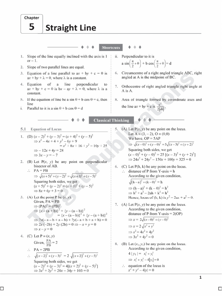 Straight Line | PDF
