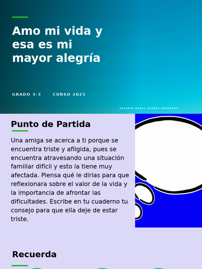 Amo Mi Vida y Esa Es Mi Mayor | PDF