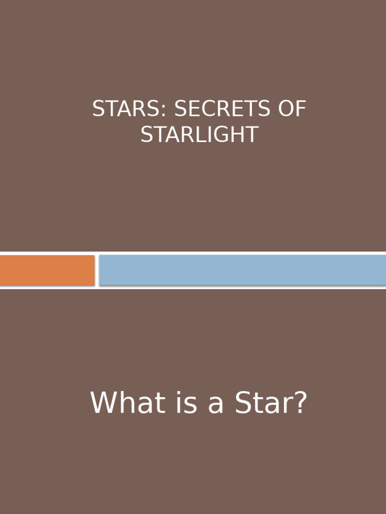 Understanding Star Characteristics and Distances | PDF | Stars ...