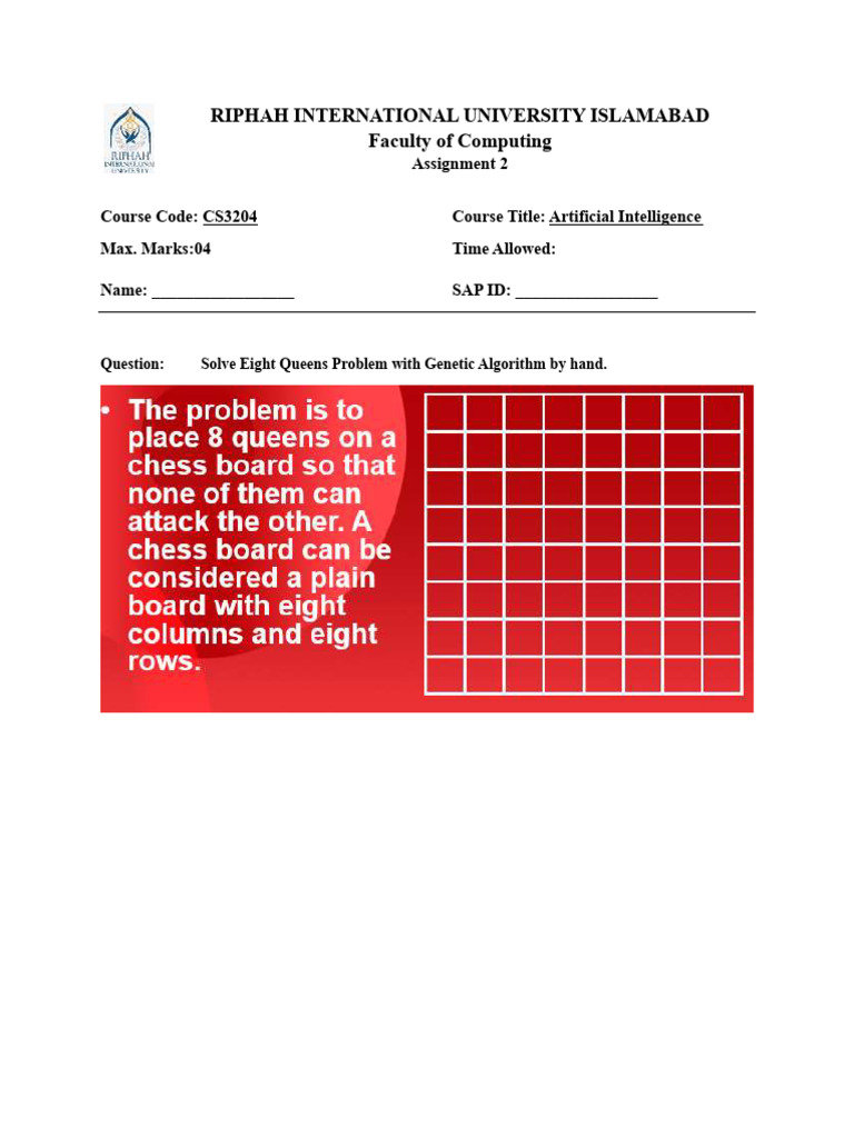 AI Assignment 2 | PDF