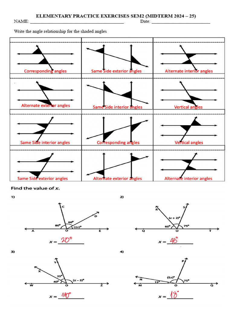 ELEM PRACTICE EXERCISES SEM2 (MID 2024 - 25) KEY (1) | PDF