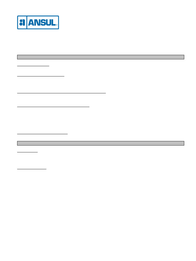 Ansulex R-102 Safety Data Sheet | PDF | Personal Protective Equipment ...
