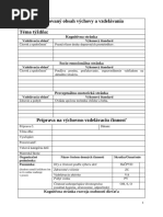 Pozorovaci Harok Edukačnej Činnosti | PDF