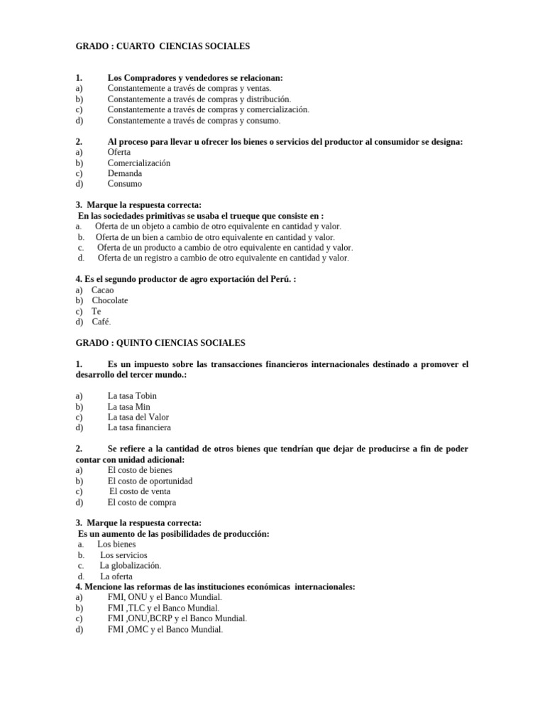 -EVALUACION VII INTERNADO CCSS- CUARTO Y QUINTO 2024 | PDF