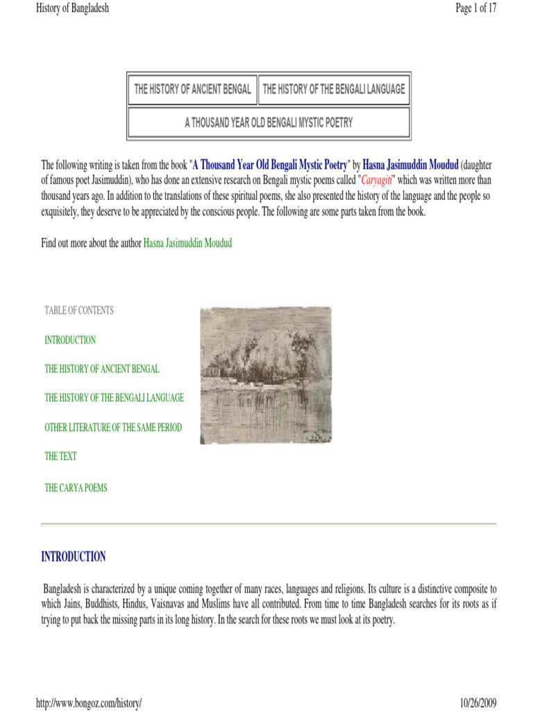 Bengali Mystic Poem Hiistory | PDF | Bengal