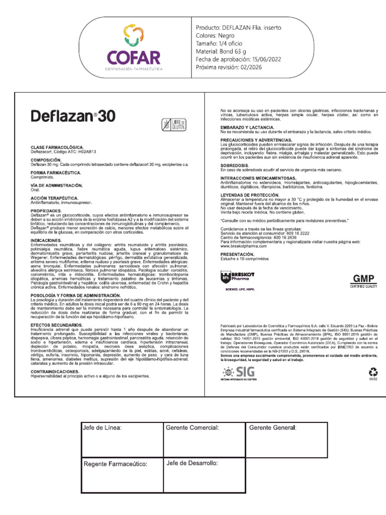 Dnqr_DEFLAZAN 30 Inserto | PDF