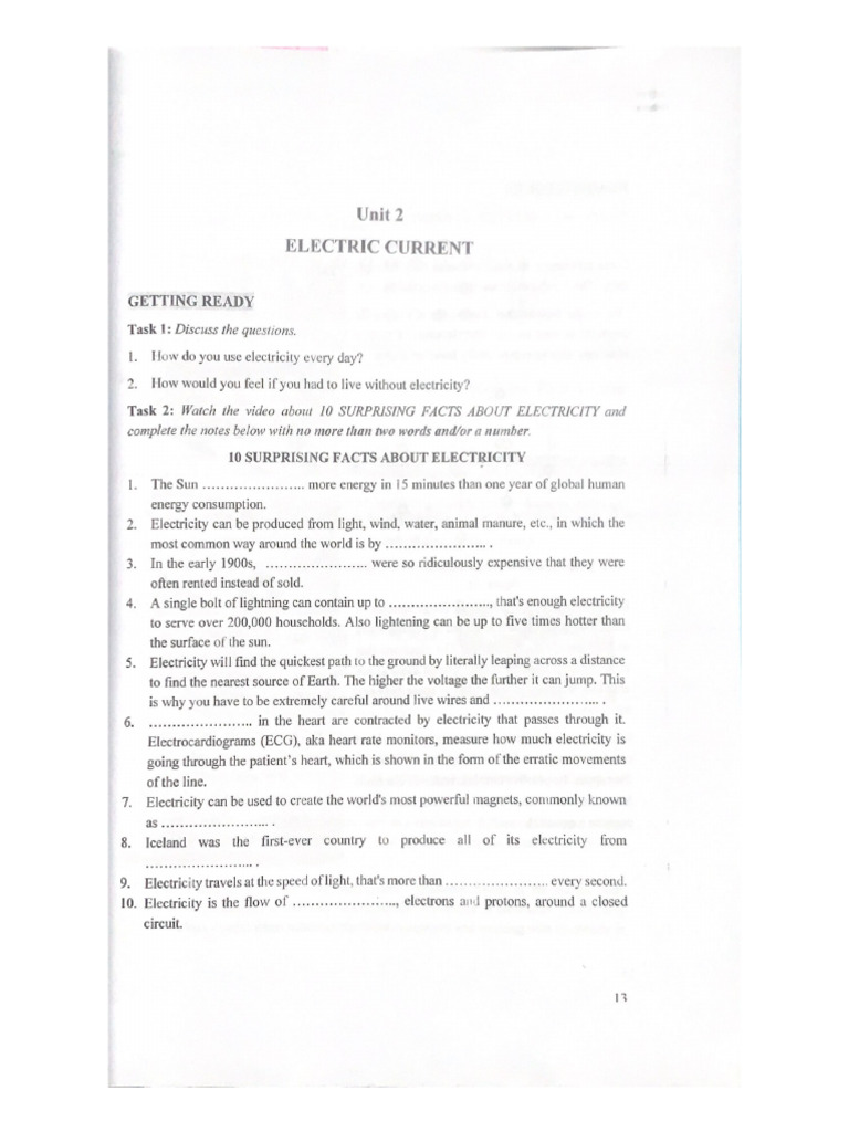 Electric Current | PDF