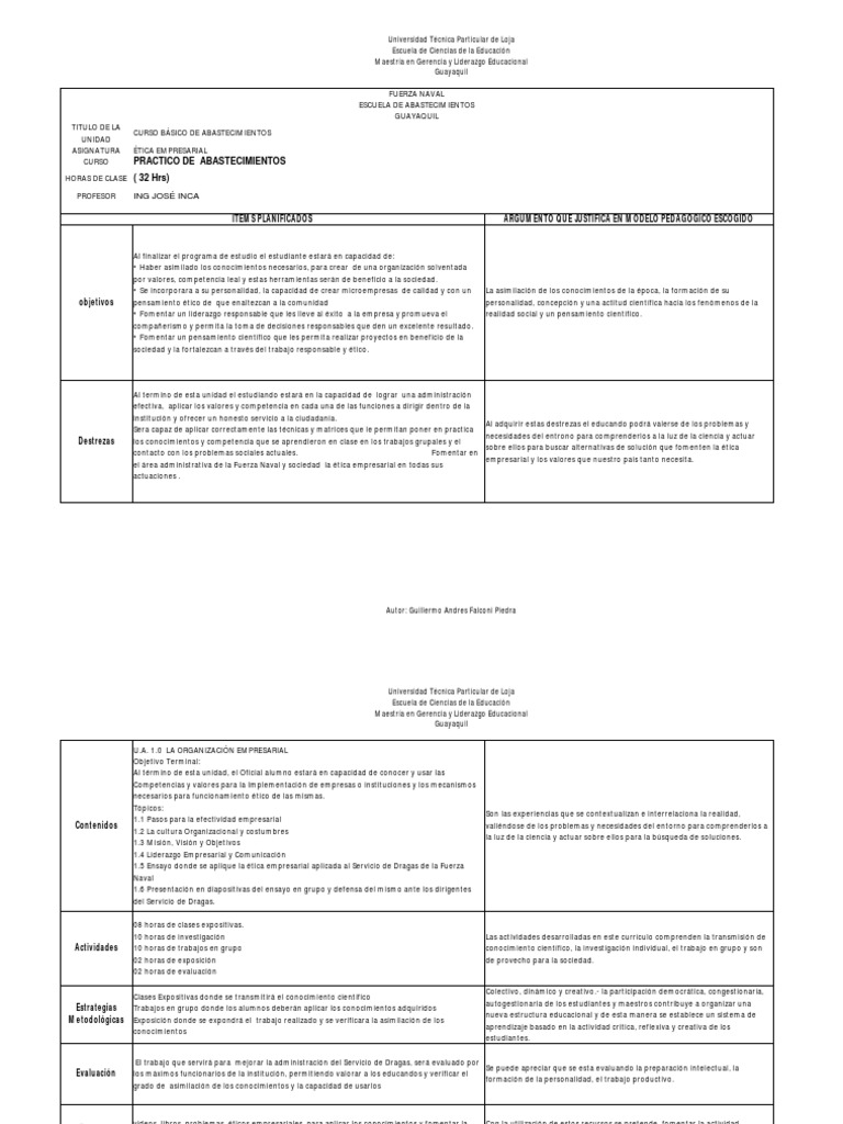 Planificacion Curricular Modelo Pedagogico Sociocritico | PDF | Science ...