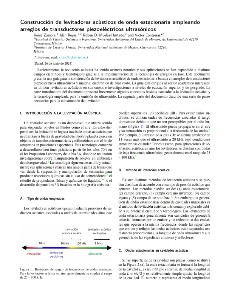 Guia de Construcción de Levitadores 20240626 | PDF | Acústica | Ultrasonido
