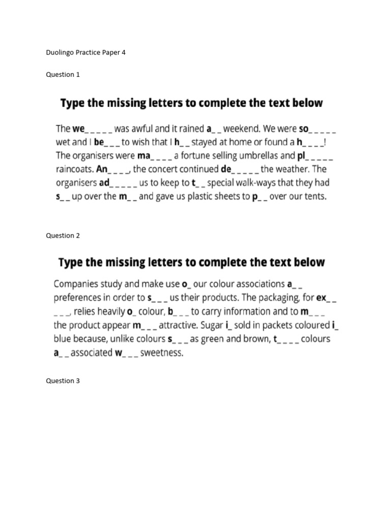 1634801220Rituparna-Written-Duolingo Practice Paper 4 | PDF