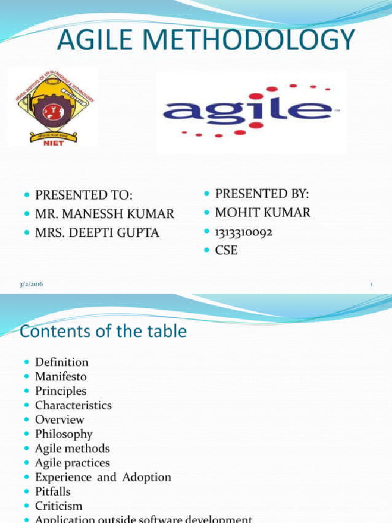Agile Methodology 65281795 | PDF