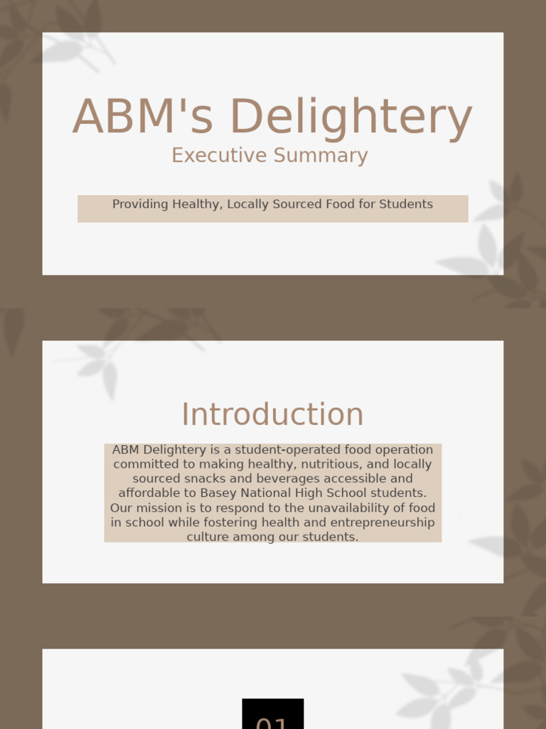 Executive Summary | PDF | Foods | Meal