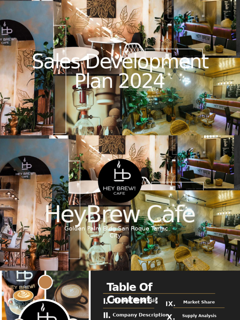 Sales Development Plan 2024 | PDF | Coffeehouse | Cuisine