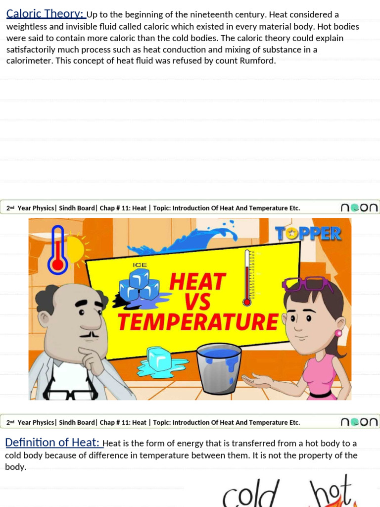 Heat and Temperature Basics Explained | PDF | Temperature | Heat