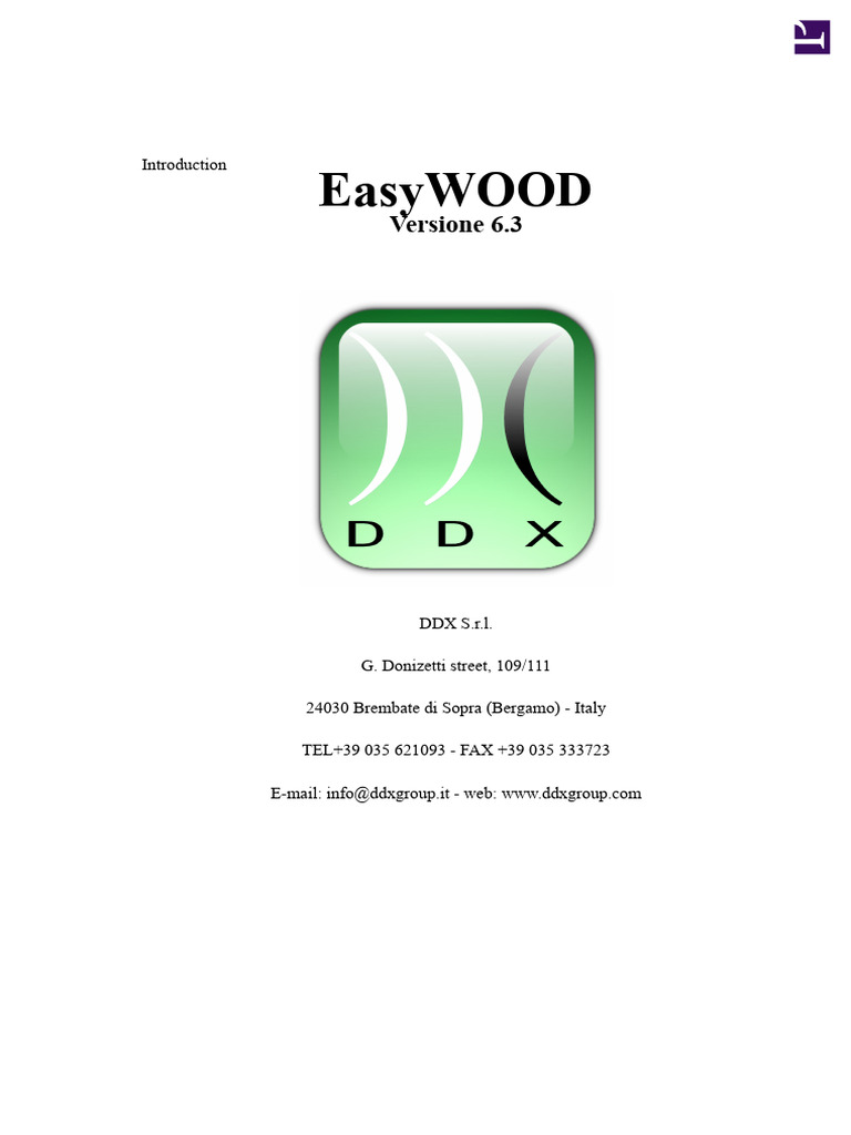 EasyWOODIng manual book | PDF | Menu (Computing) | Icon (Computing)