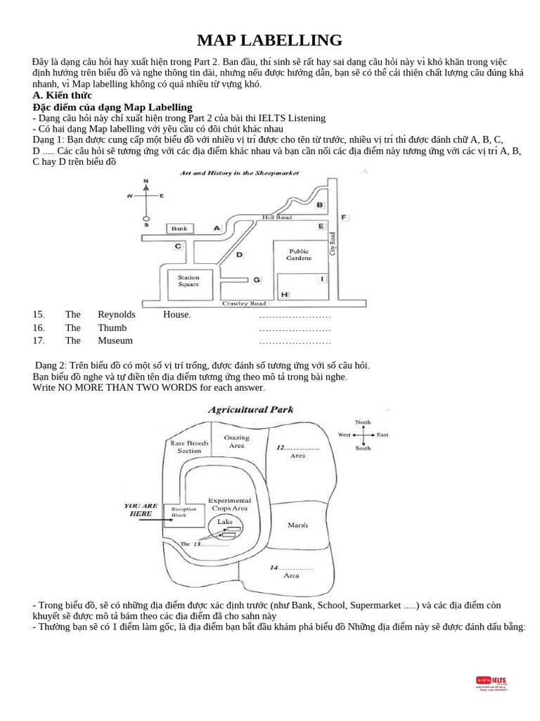 DẠNG BÀI MAP | PDF