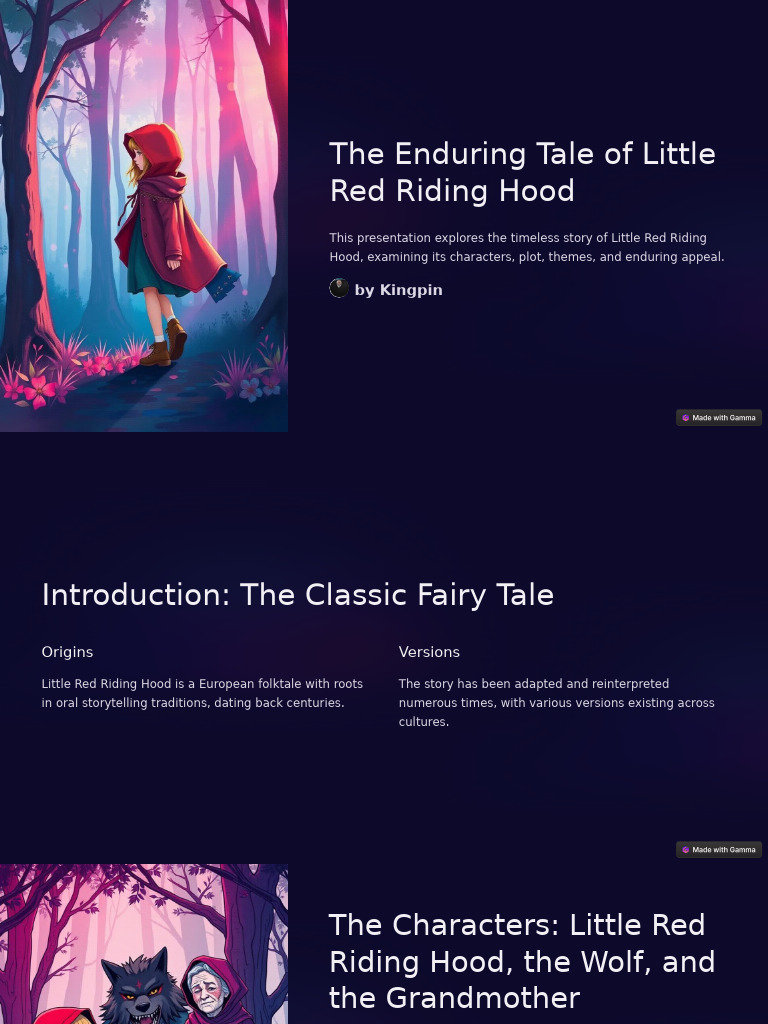The Enduring Tale of Little Red Riding Hood | PDF | Little Red Riding ...
