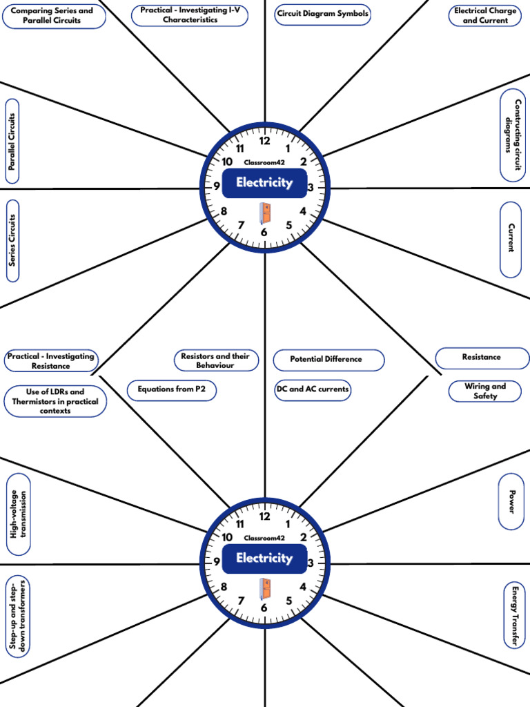 P2-Revision-Clocks-Double-1 | PDF | Electrical Network | Series And Parallel Circuits