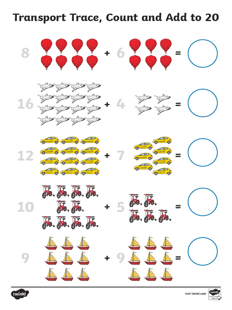 Transport and Add Numbers to 20 | PDF